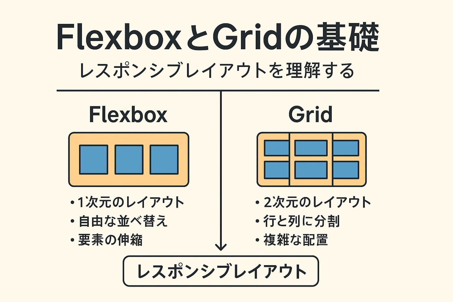 FlexboxとGridの基礎｜レスポンシブレイアウトを理解する - Yagi-System