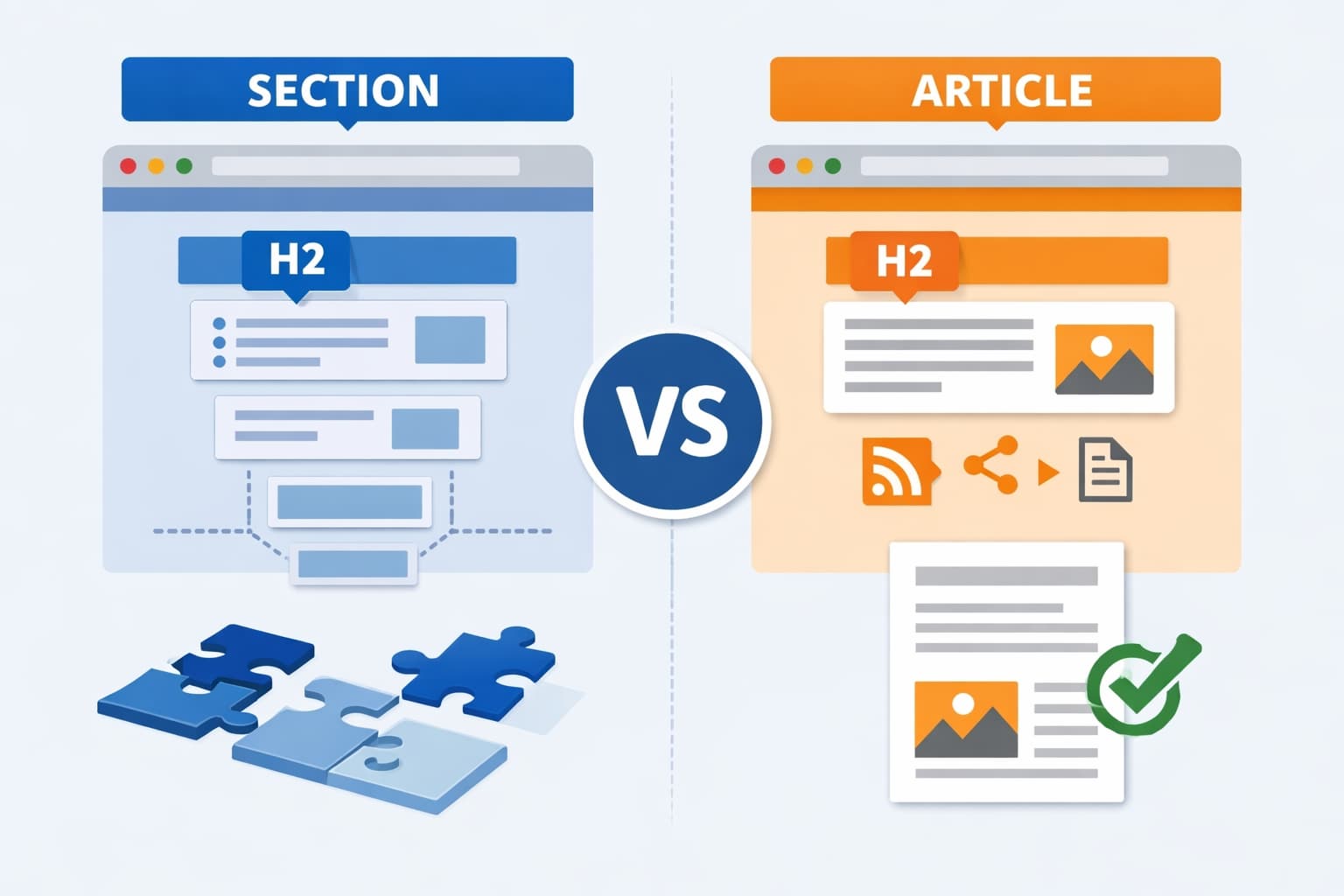 section要素とarticle要素の違い｜意味・使い分けを基礎から整理 - Yagi-System